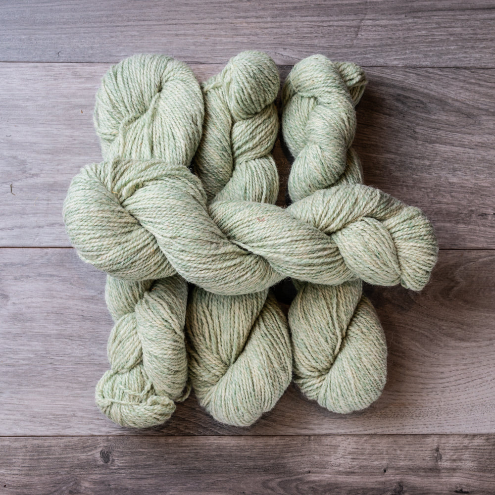 Green Tweed yarn – Topsy Farms